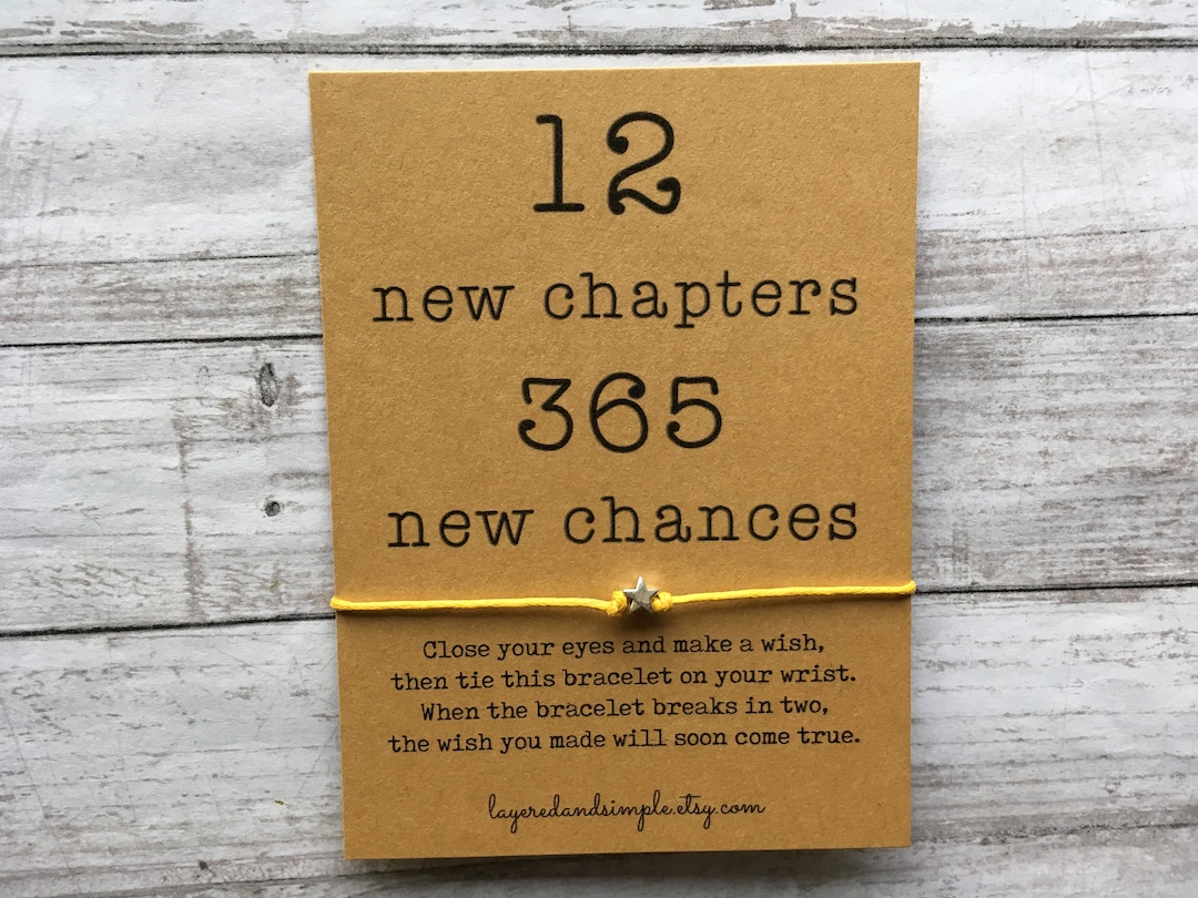 New Year Gifts Wish Bracelet Party Favors Team Gifts Bulk - Etsy