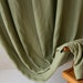 Extra Wide 274cm/107inches Linen Curtains. Olive Green Color - Etsy