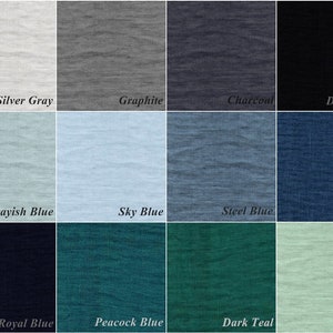Lithuanian Linen. Linen Fabric. Sky Blue Color Linen. Medium Weight ...