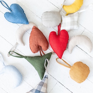 Linen Tree Decoration. Handmade Natural Linen Toys. Winter Holyday Tree ...