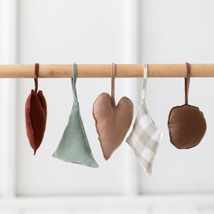 Linen Tree Decoration. Handmade Natural Linen Toys. Winter Holyday Tree ...
