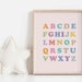 Girls Alphabet Printable ABC Poster Printable Wall Art Pink - Etsy