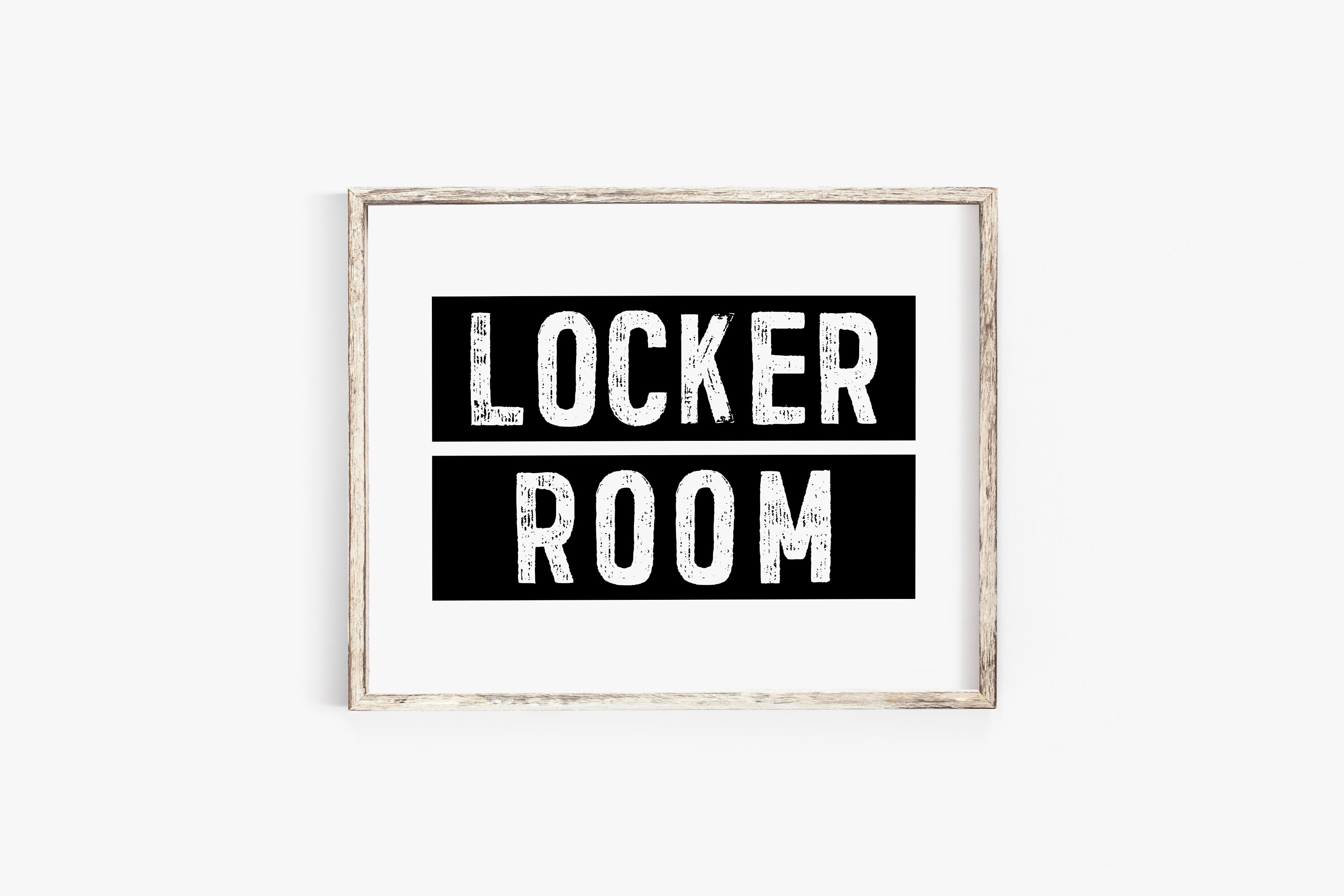 Locker Room Sign Boys Room Decor Teen Room Decoration Kids | Etsy