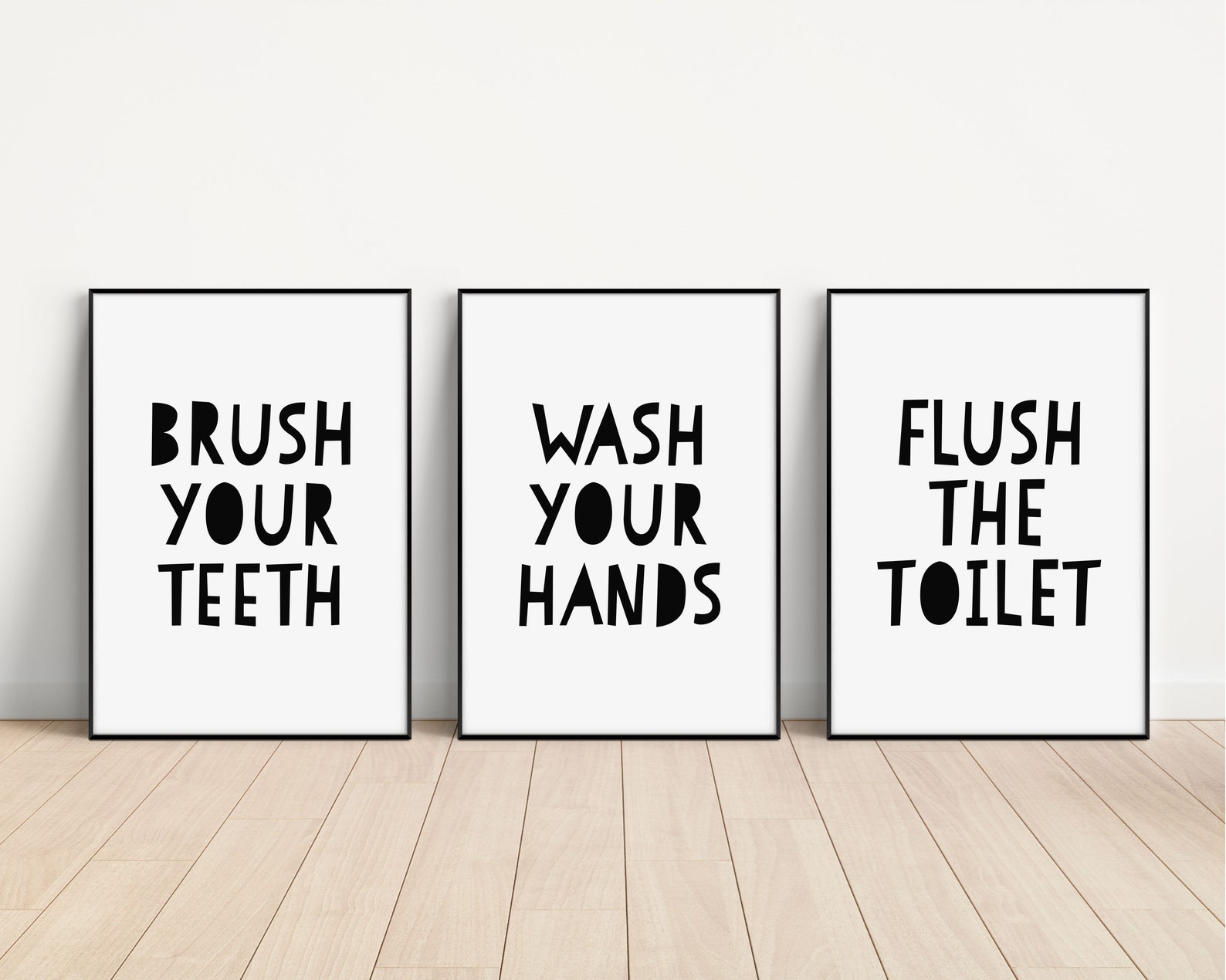 Kids Bathroom Decor Bathroom Rules Sign Wash Your Hands - Etsy