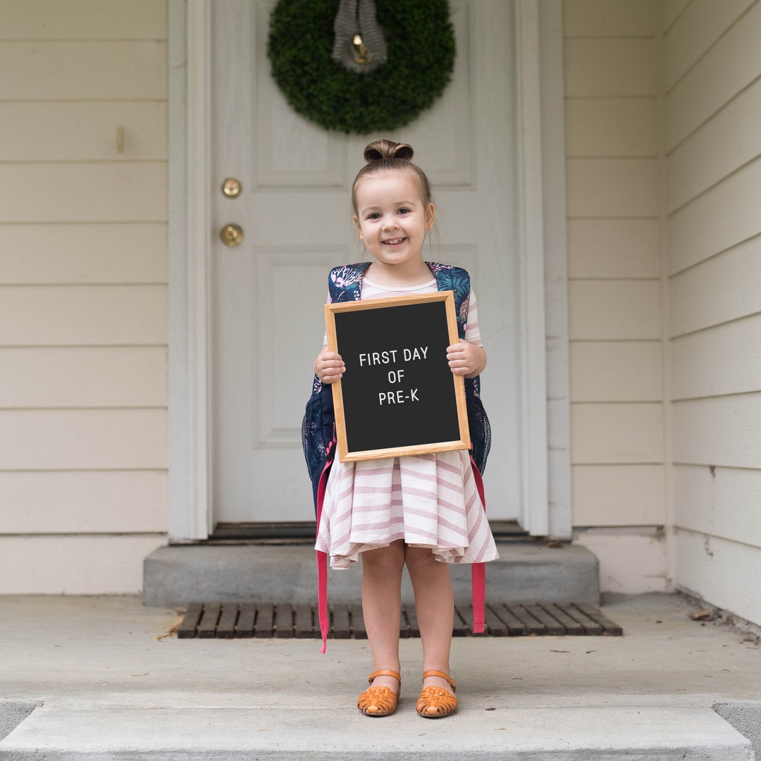 First Day of Pre-k and Last Day of Pre-k Printable Bundle, 1st Day of ...