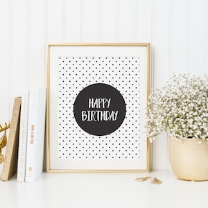 Happy Birthday Printable, Birthday Decor, Happy Birthday Sign, Birthday ...