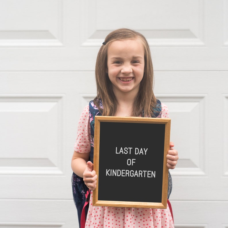 First Day of Kindergarten and Last Day of Kindergarten Bundle - Etsy