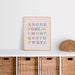 Girls Alphabet Printable ABC Poster Printable Wall Art Pink - Etsy