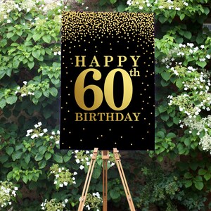 60th Birthday Sign 60th Birthday Decor Birthday Party - Etsy