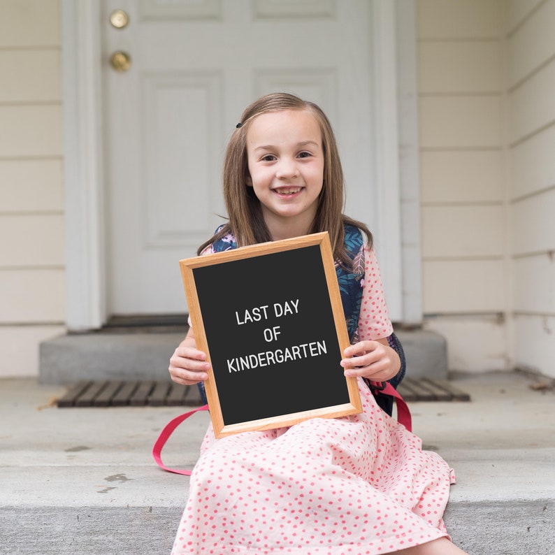 Last Day of Kindergarten Last Day of School Sign Last Day | Etsy