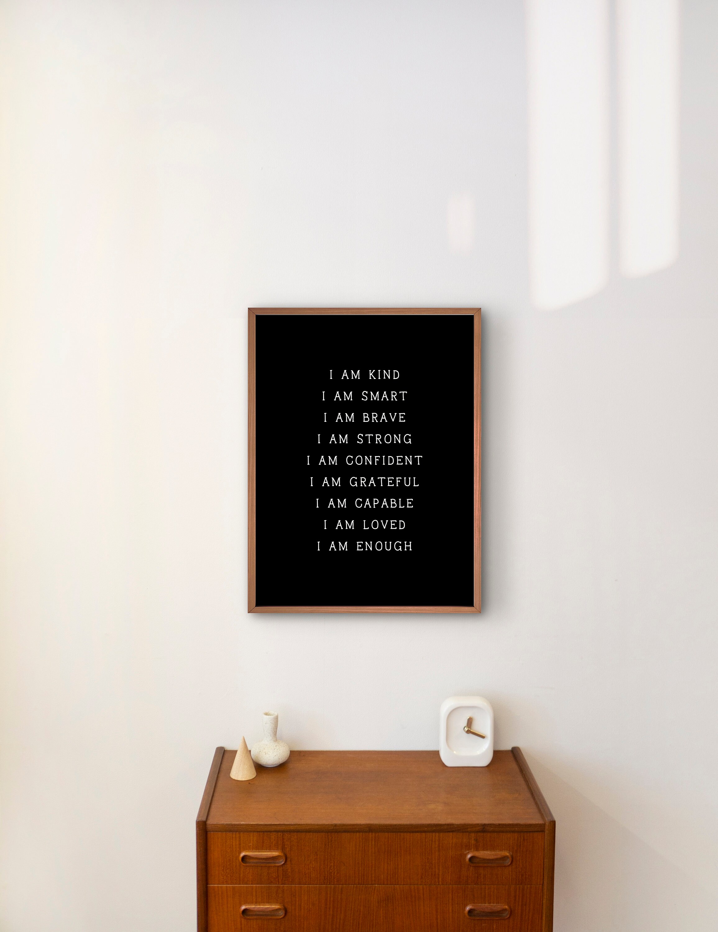 I am Kind Printable Affirmations for Kids Sign Positive | Etsy