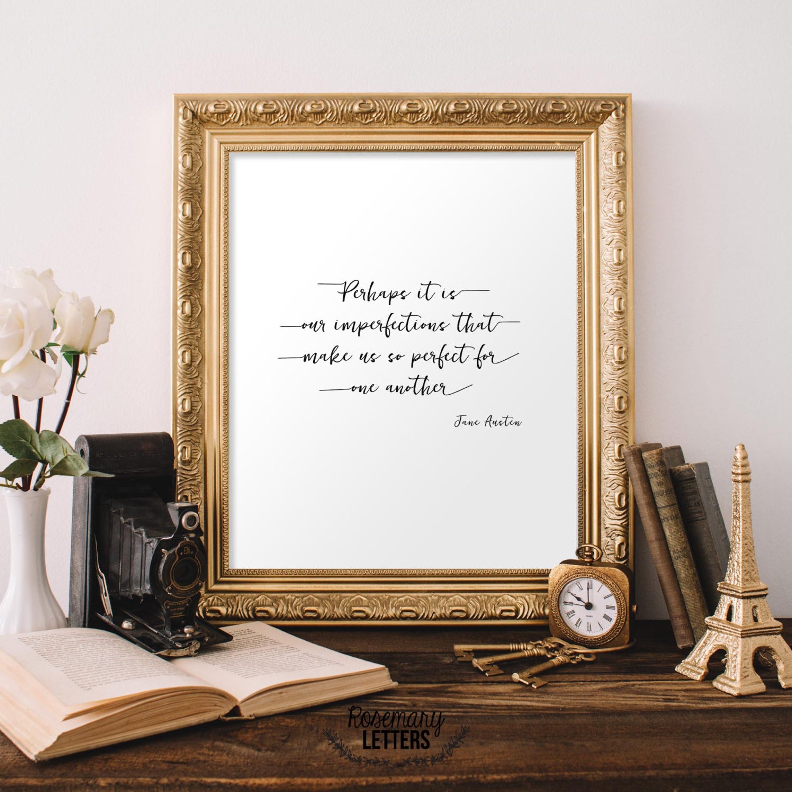 Jane Austen Quotes Set of 2 Printables Jane Austen Print - Etsy