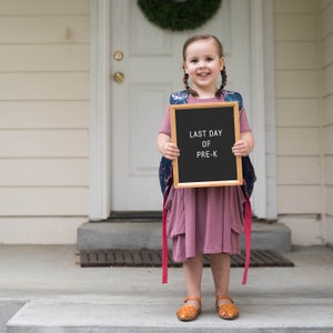 First Day of Pre-k and Last Day of Pre-k Printable Bundle, 1st Day of ...