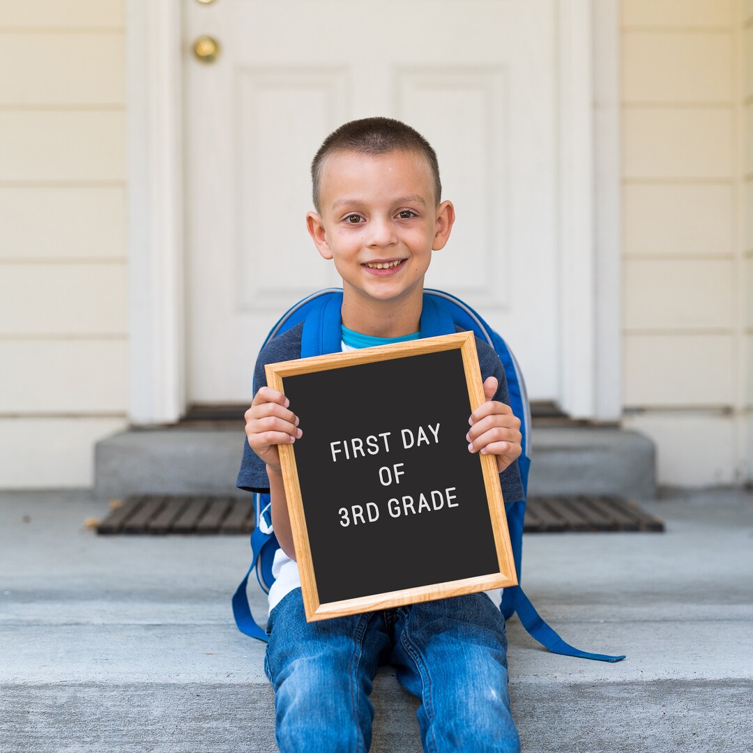 First Day of 3rd Grade & Last Day of 3rd Grade Printable Back - Etsy