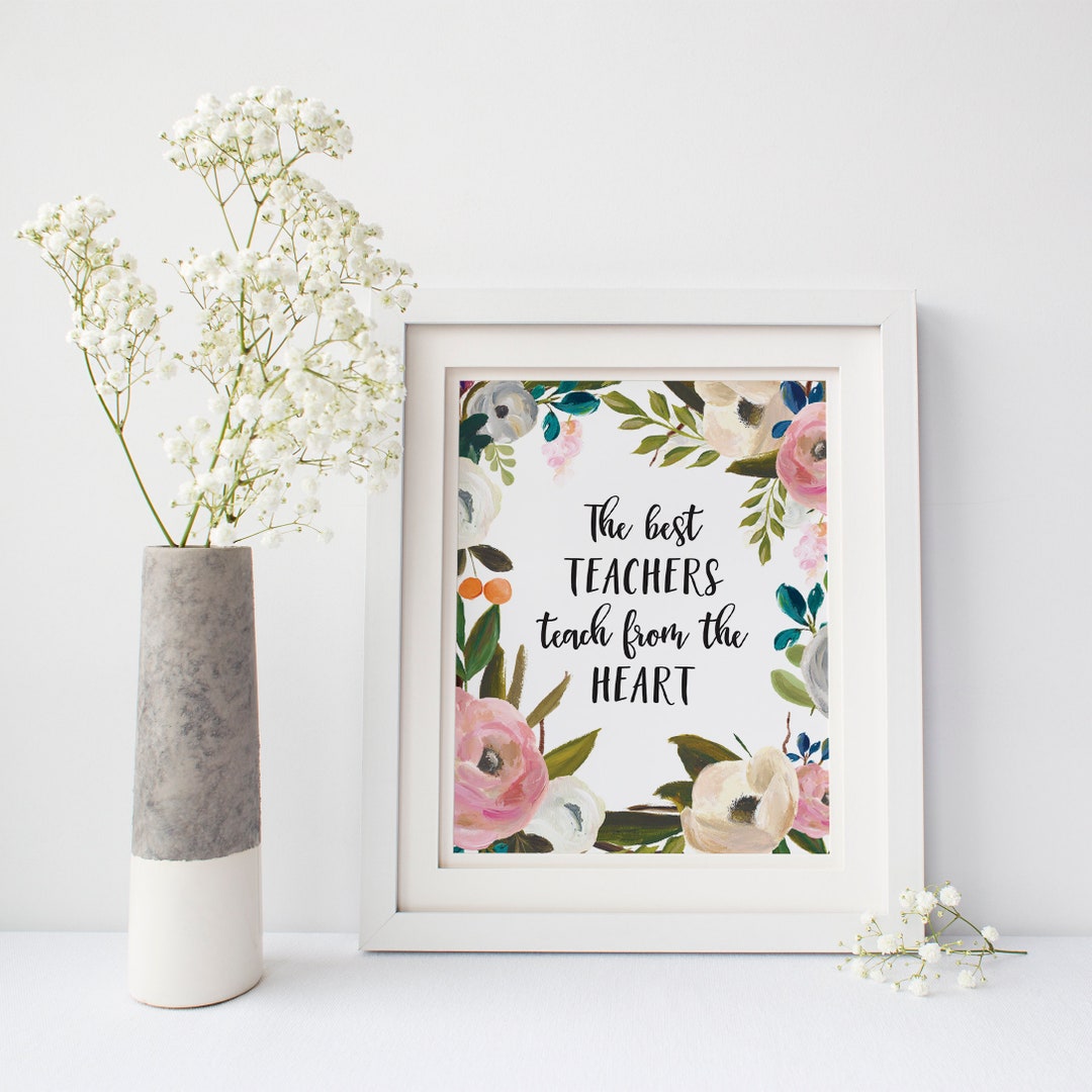 Teacher Appreciation Gift Printable, the Best Teachers Teach From the ...