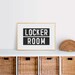 Locker Room Sign Boys Room Decor Teen Room Decoration Kids - Etsy