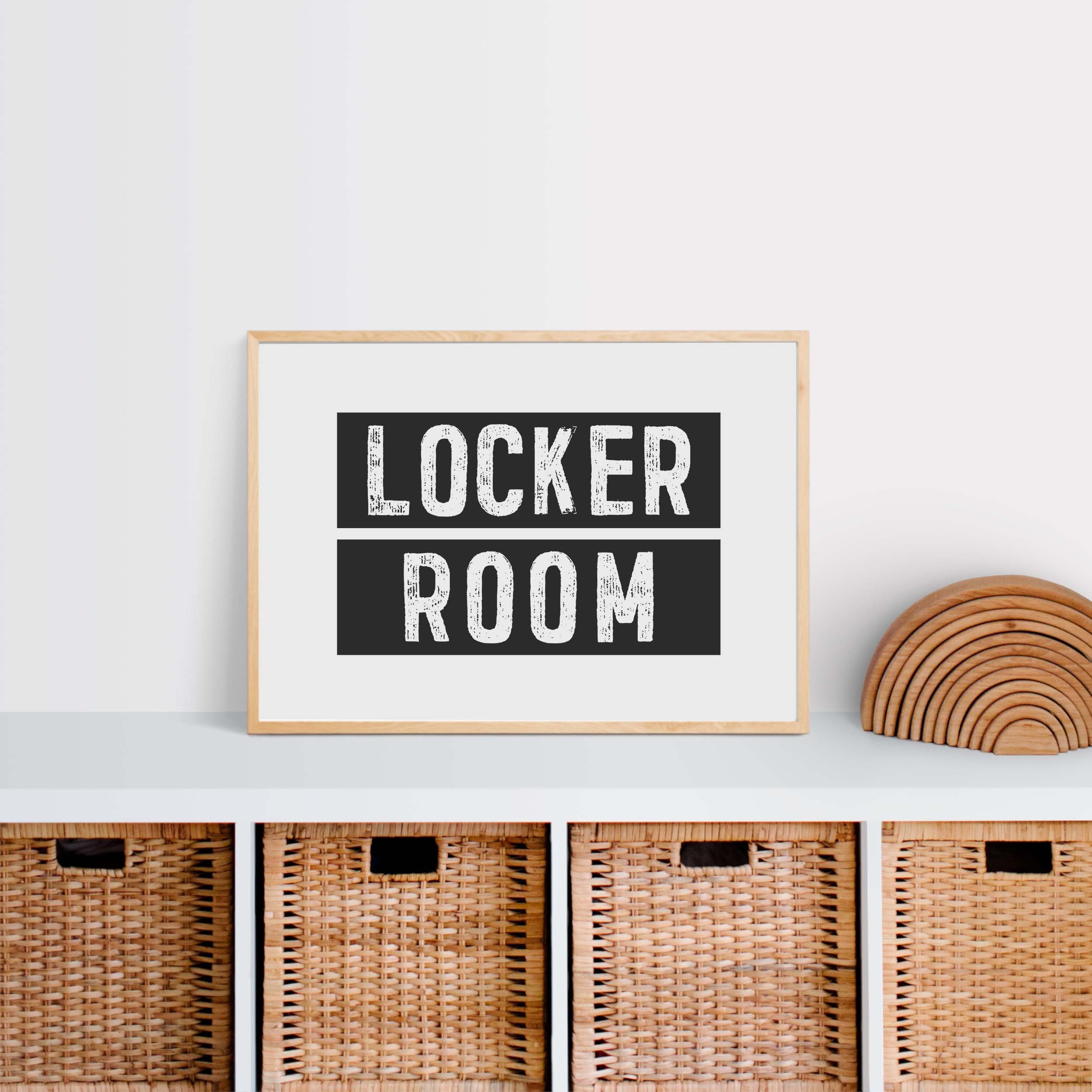 Locker Room Sign Boys Room Decor Teen Room Decoration Kids | Etsy