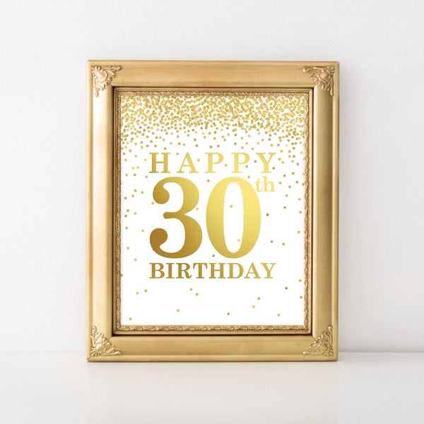 30th Birthday Sign - Etsy