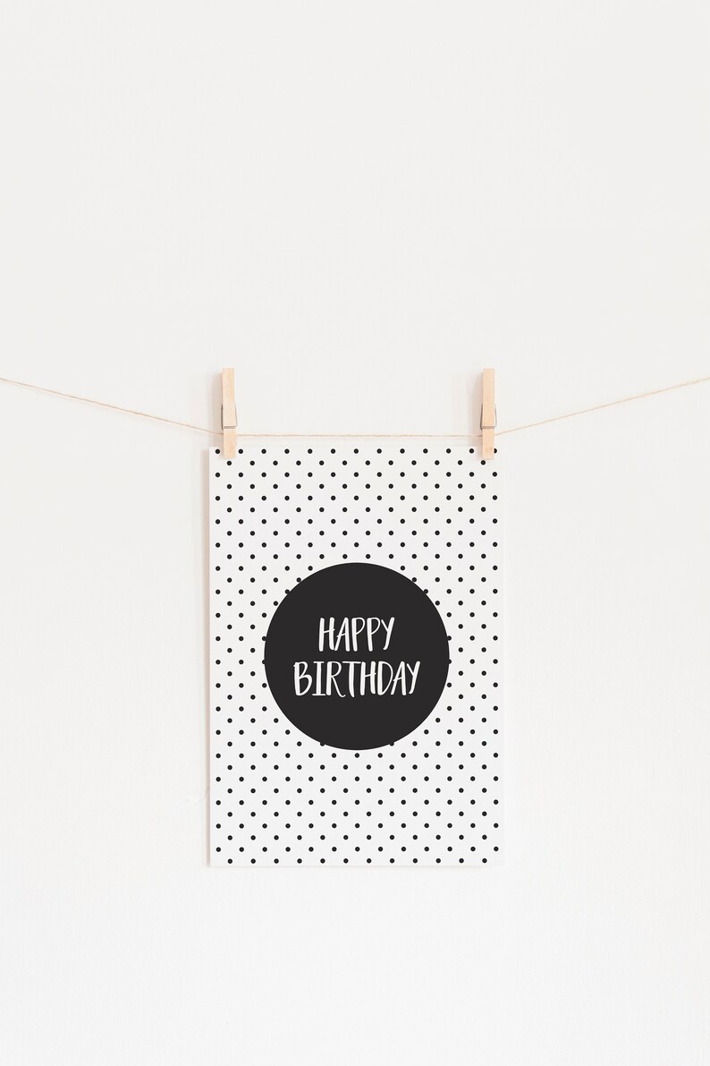 Happy Birthday Printable Birthday Decor Happy Birthday Sign - Etsy