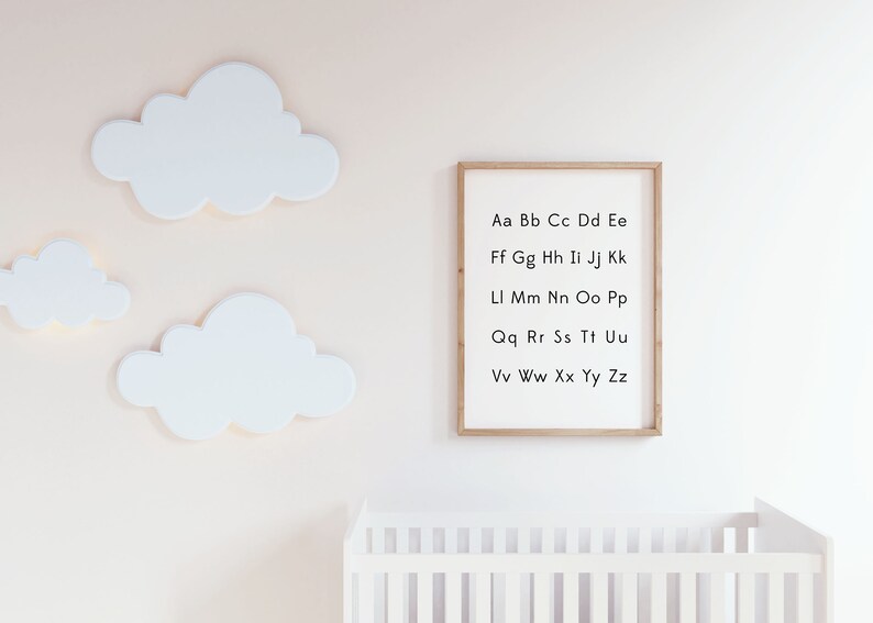 Alphabet Printable ABC Poster Alphabet Wall Art ABC Wall | Etsy