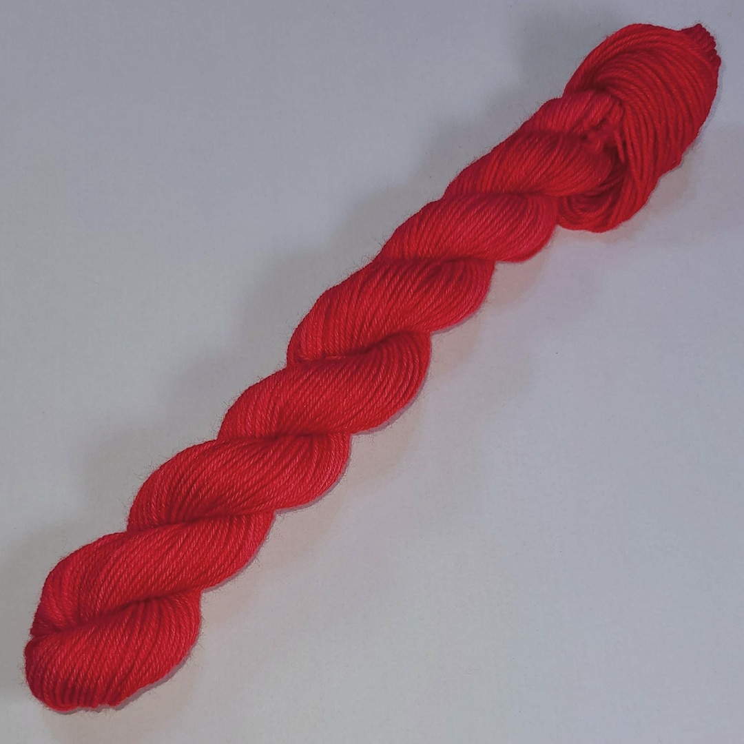 Yarn, "chinese Dragon" DYED to ORDER, Hand Dyed, Bright Medium Red ...