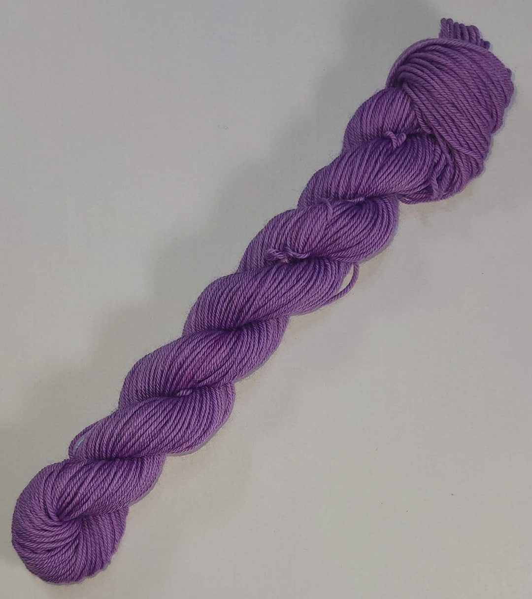 Yarn, "violet Velvet" DYED to ORDER, Hand Dyed, Medium Light Purple ...