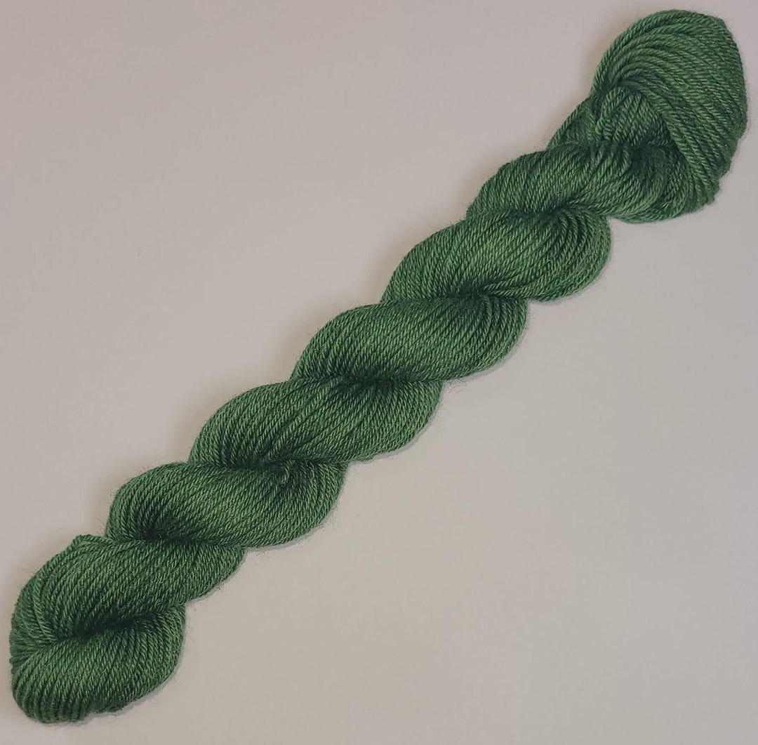 Yarn, "hunter" DYED to ORDER, Hand Dyed Yarn, Medium Dark Green, Lace ...