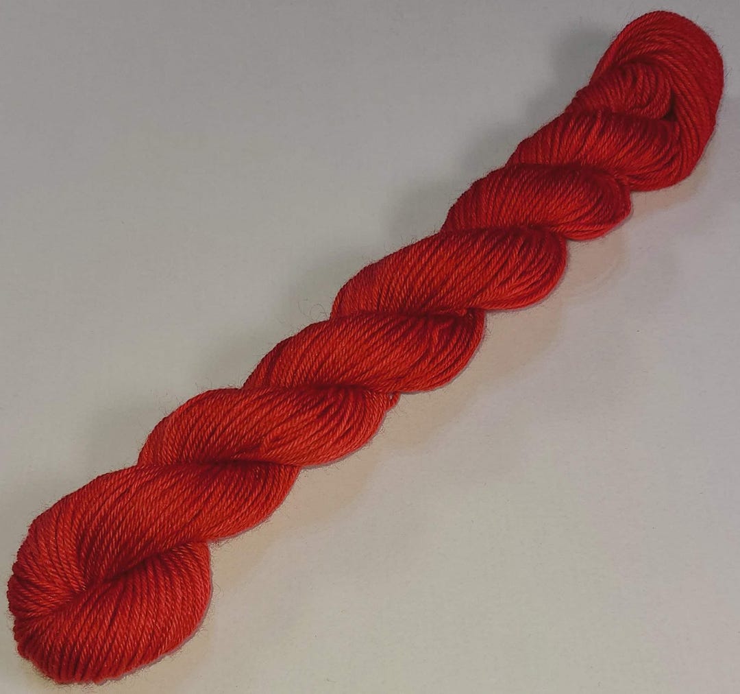 Yarn, "blood" DYED to ORDER, Hand Dyed, Deep Medium Red Yarn, Lace Yarn ...