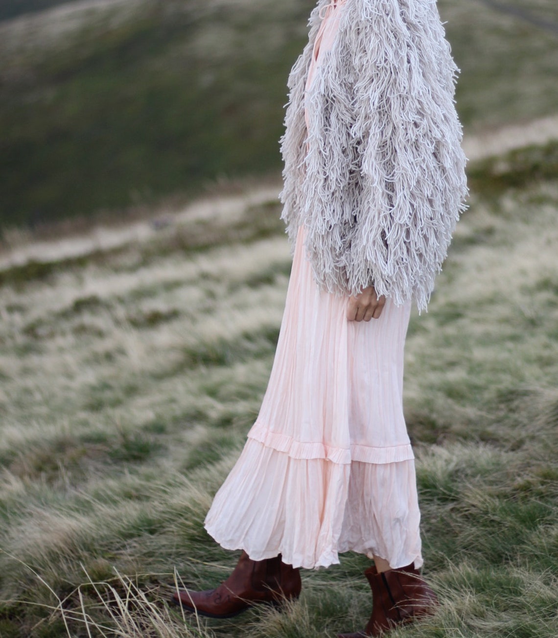 Huge Wool Shaggy Jacket. Boho Fringe Cardigan. Oversized | Etsy
