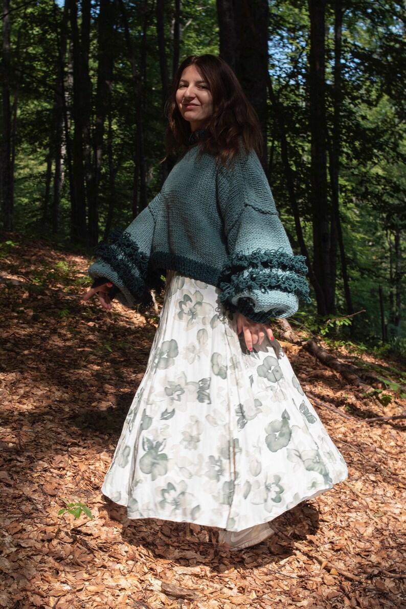 Hand Knit Chunky Sweater With Loopy Detailing. Oversize | Etsy