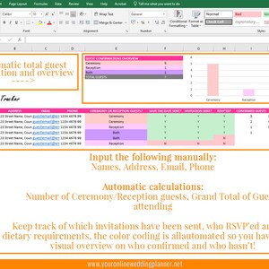 Wedding Budget Planner, Wedding Budget Tracker Template, Excel ...