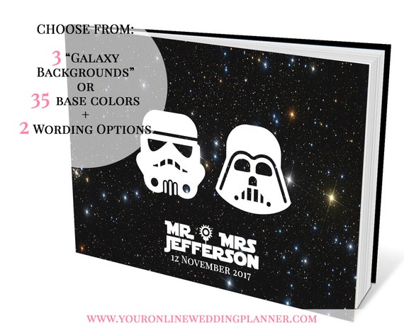 STAR WARS Wedding Guest Book Personalised Personalized - Etsy