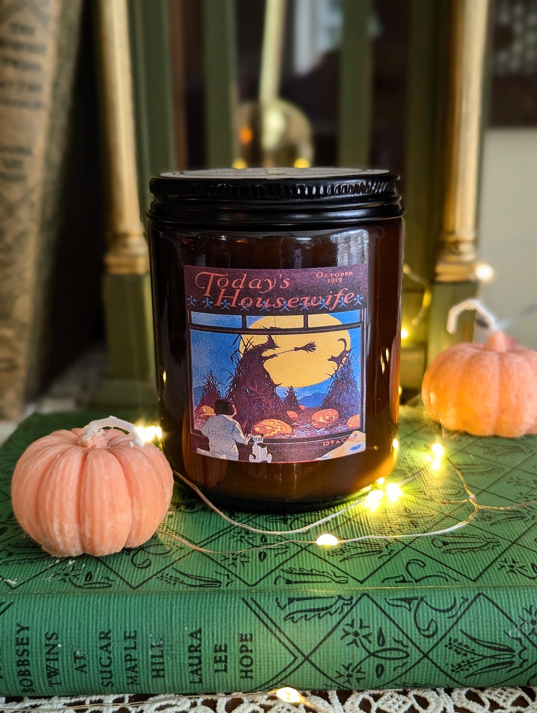 Maple Leaf Acorn Soy Candle, Vintage Fall Scent, 8 Oz - Etsy