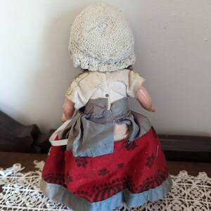 Vintage Composite Doll Lady in Dress With Bonnet - Etsy