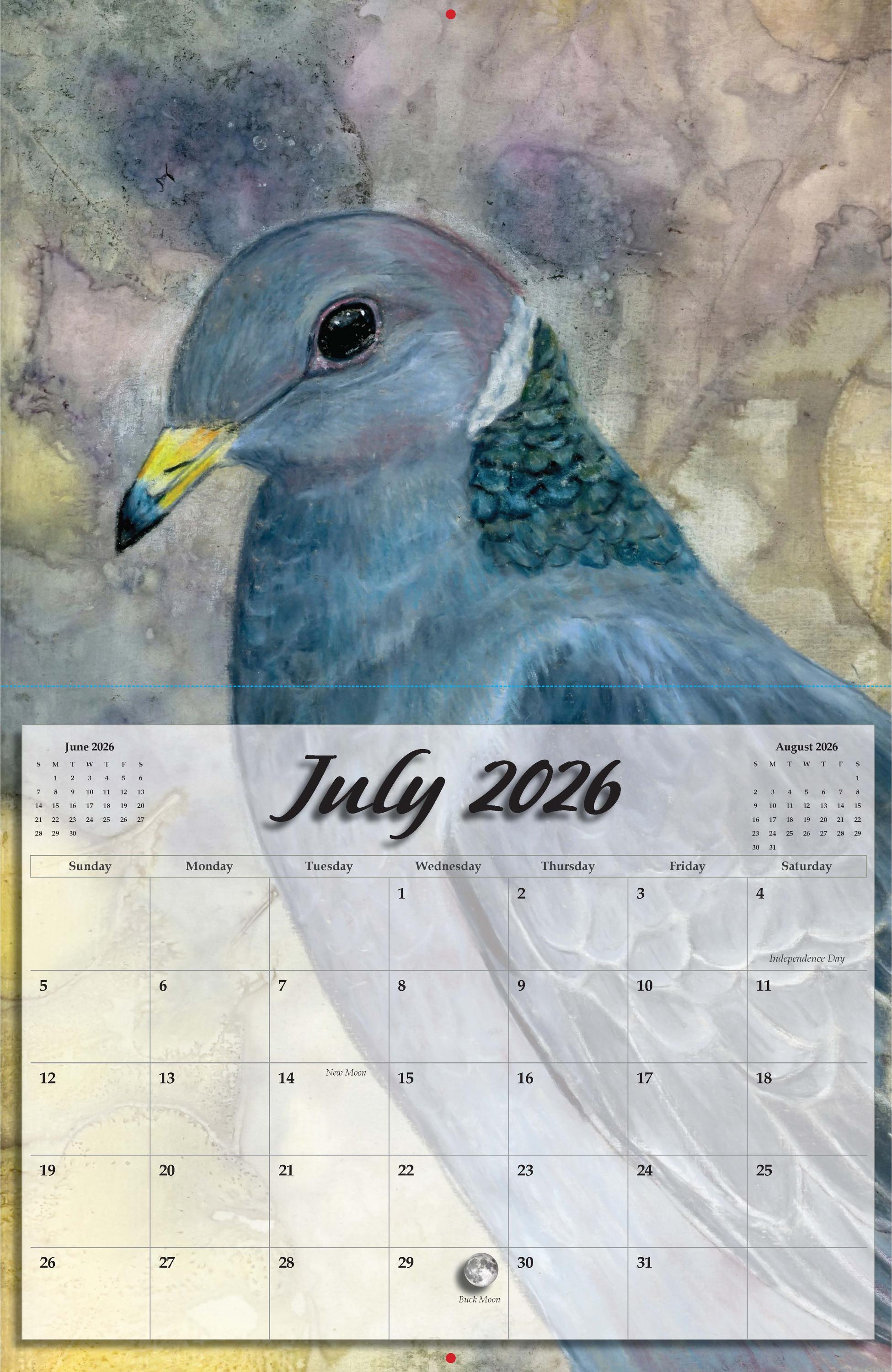 2026 Written Bird Wildlife Art Calendar - Etsy