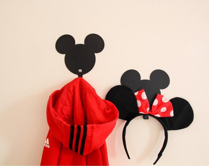 Mickey Mouse Wall Hanger Coat Rack Kids Room Nursery Room | Etsy
