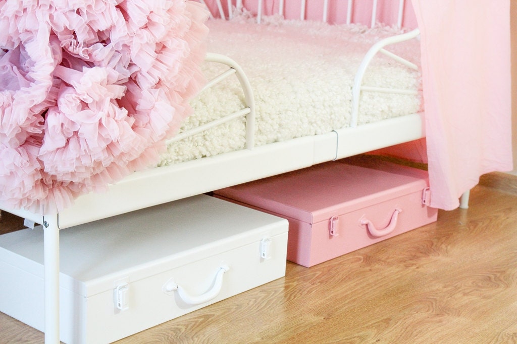 White Treasure Chest, Storage Box, Toy Box, Kids Room, Decor, Nursery ...