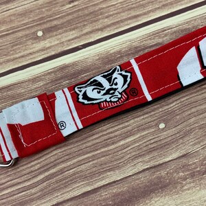 Go Team University of Wisconsin Badgers UW Inspired Key Fob Key Chain ...