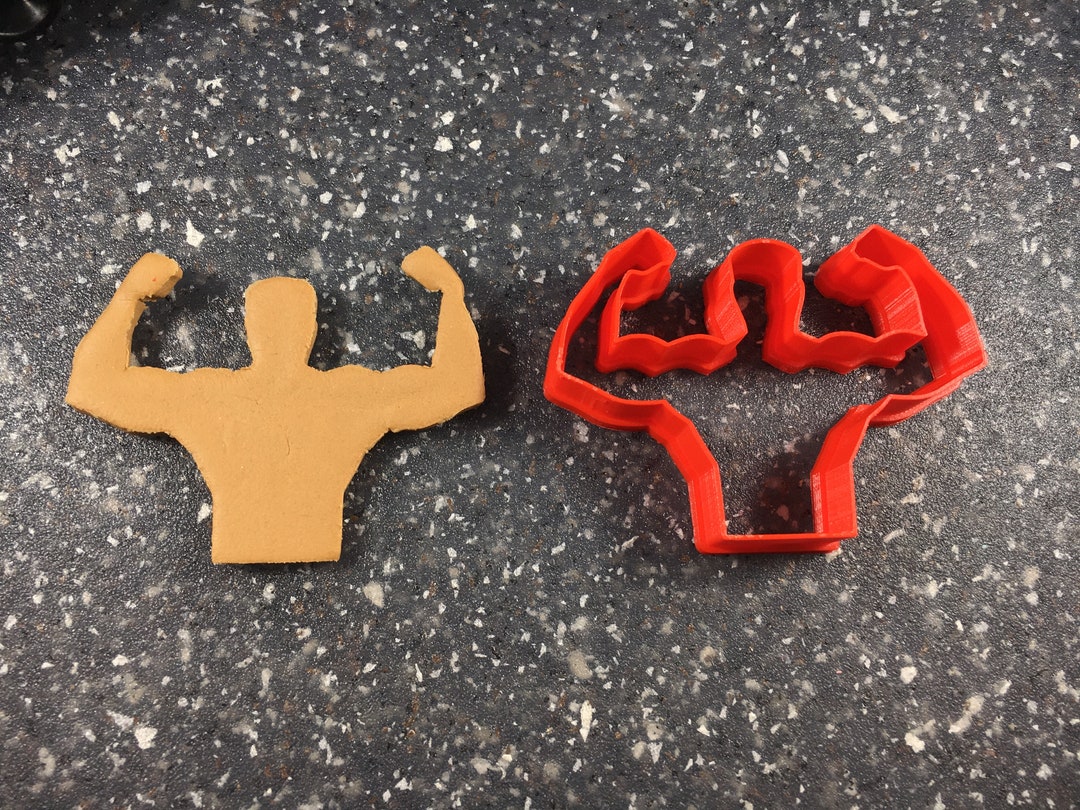 Muscle Man Cookie Cutter - Etsy