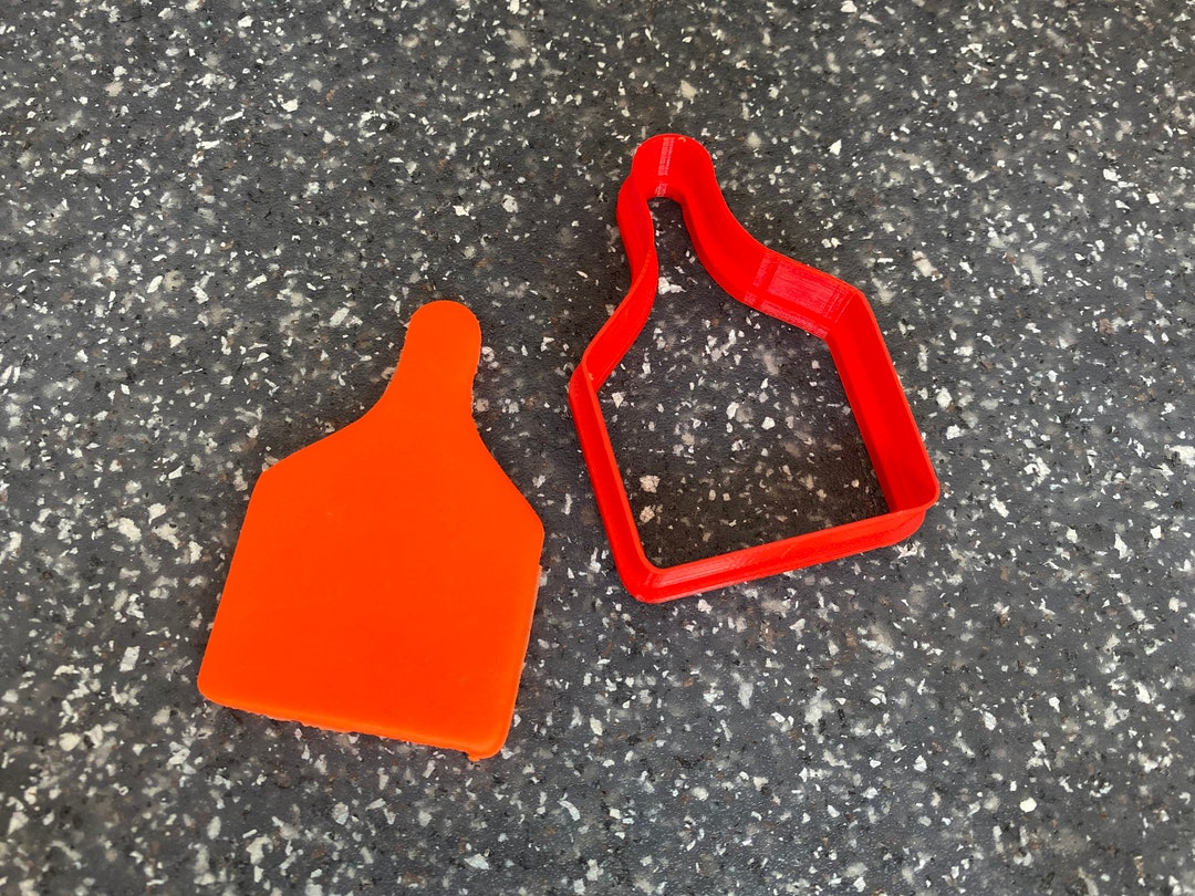Cow Tag Cookie Cutter: Farm Animal Theme, 3D Printed - Etsy