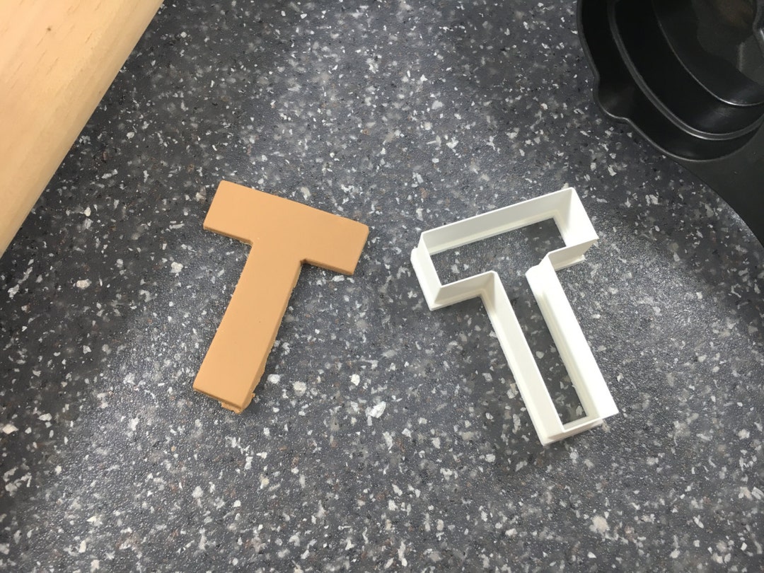 Block t Font Cookie Cutter Perfect for Custom Lettering, School Events ...
