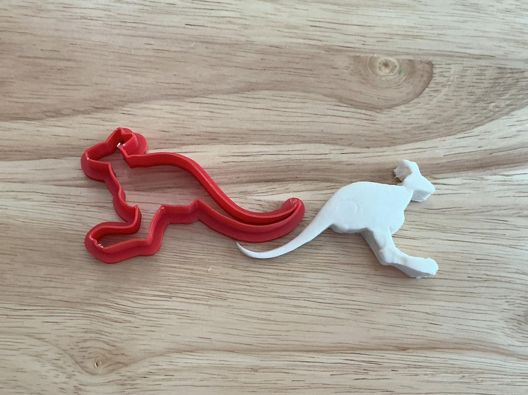 Kangaroo Cookie Cutter | 3D Printed for Animal, Safari & Fun Themed ...