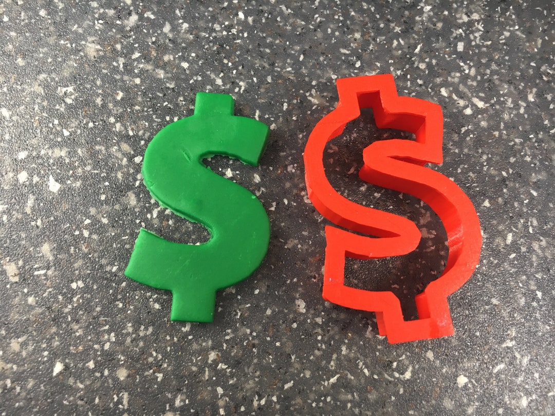 Dollar Sign Cookie Cutter: 3D Printed Money Symbol for Baking - Etsy