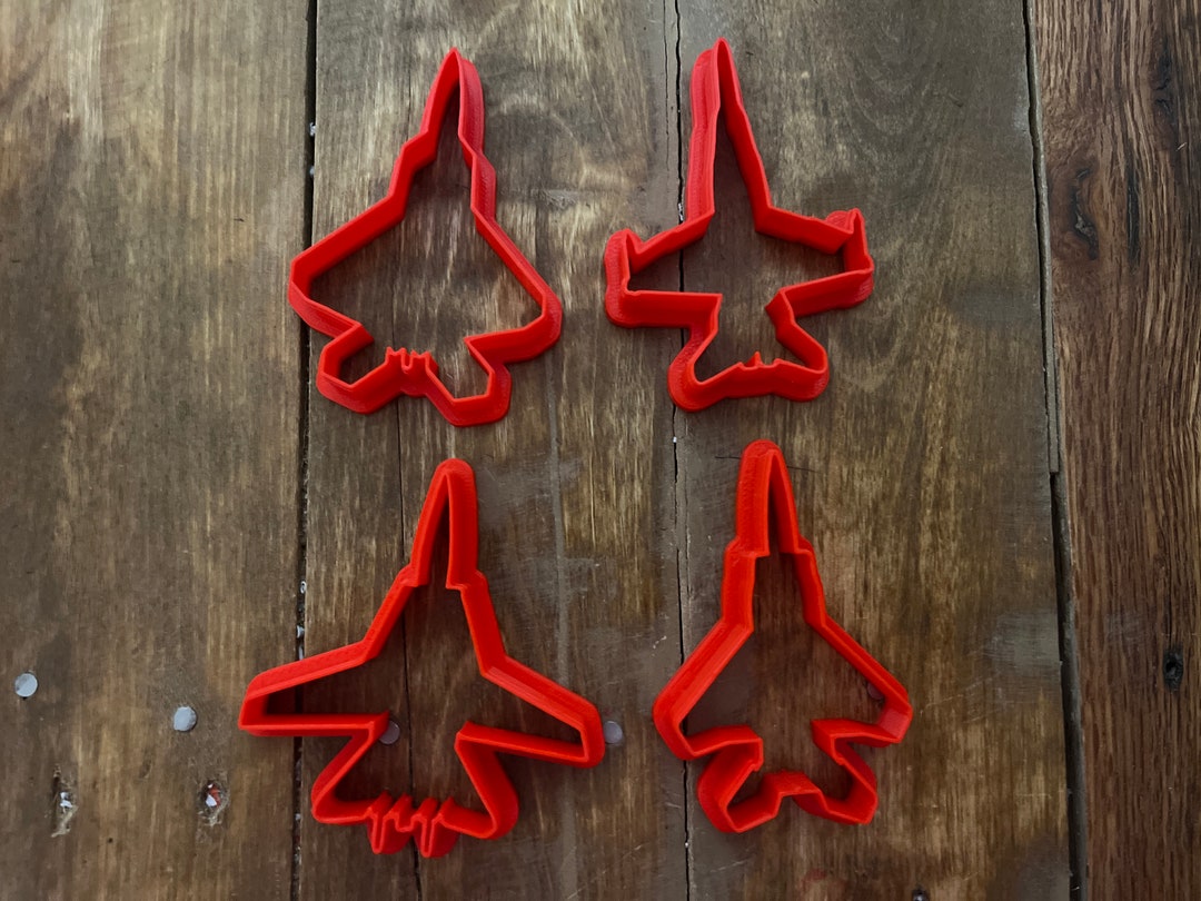 Military Fighter Jet Cookie Cutter Set F-22, F-14, F-18, F-15 - Etsy