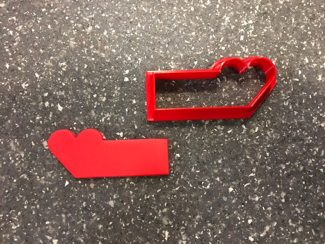 Heart With Message Cookie Cutter - Etsy