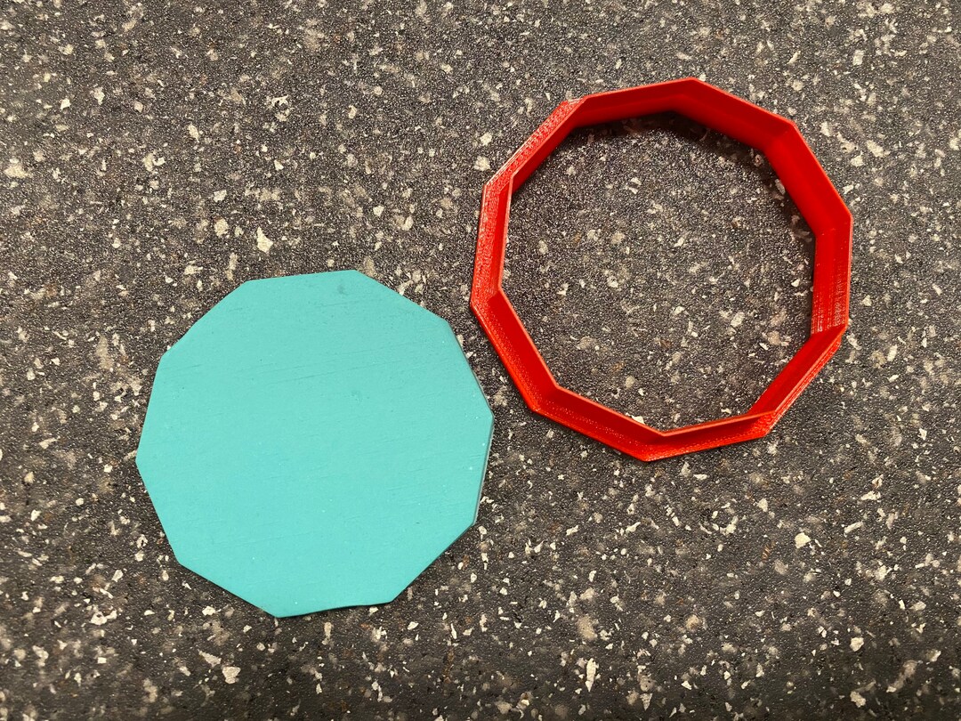 Decagon Shape Cookie Cutter – Geometric Design for Baking, Crafts, and ...