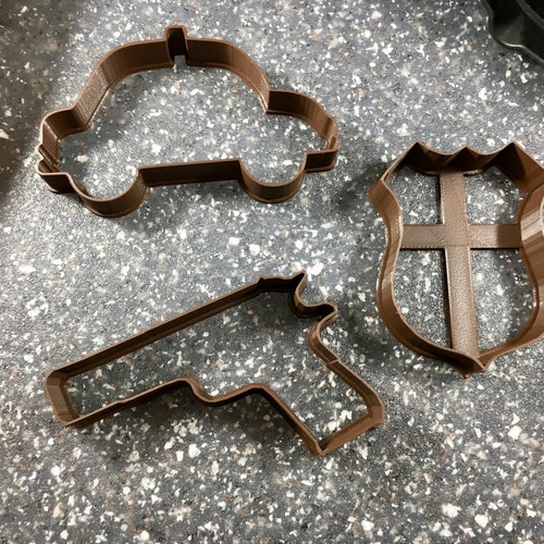 Police Themed Cookie Cutter Set - Etsy