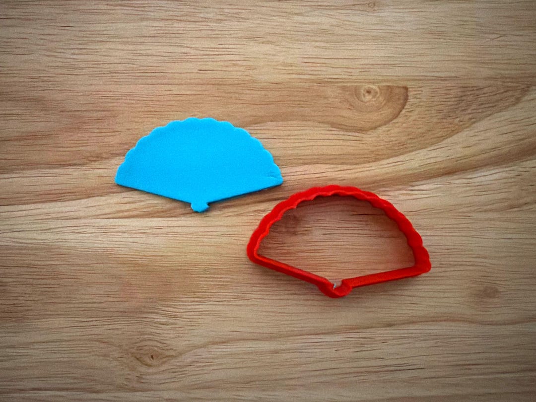 Hand Fan Cookie Cutter for Summer Parties, Cultural Themes, and Elegant ...