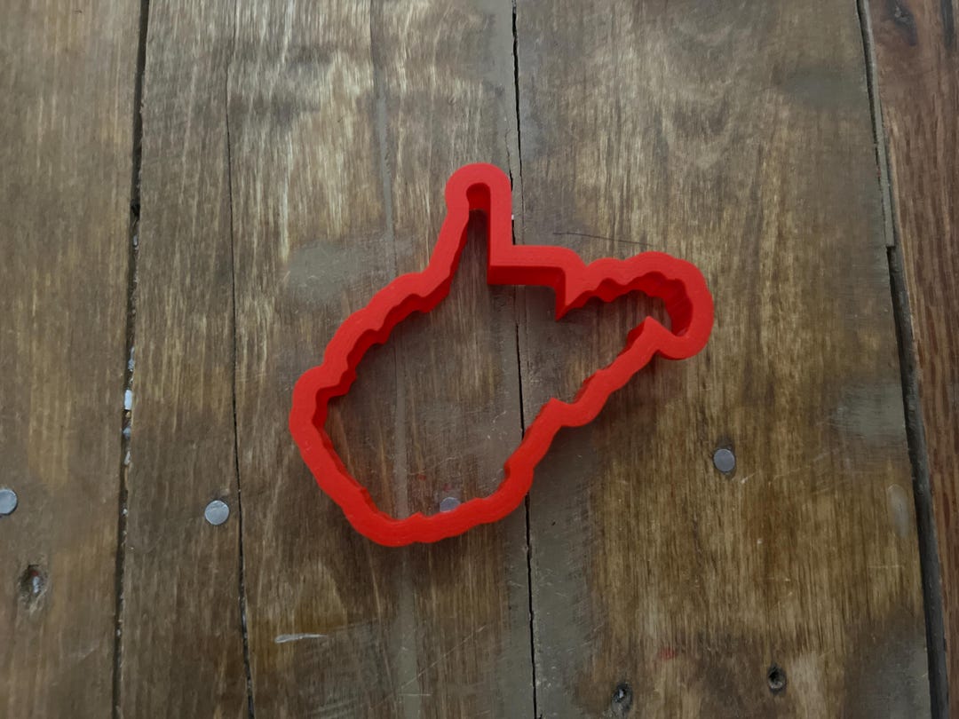 West Virginia State Shape Cookie Cutter: 3D Printed Baking - Etsy