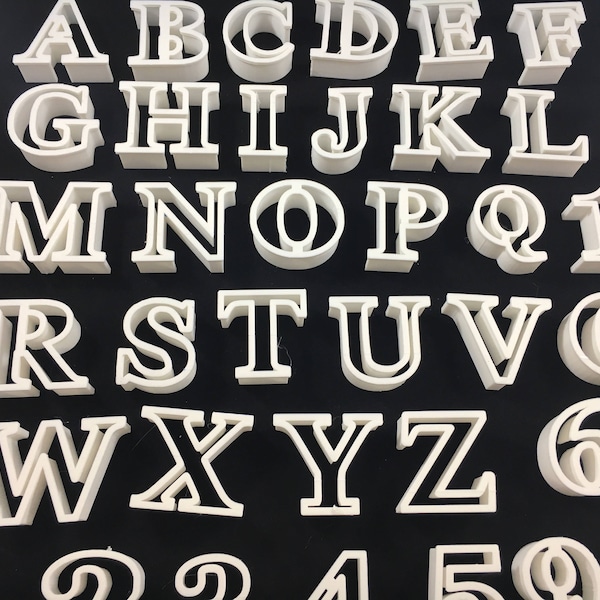 Alphabet Fondant Cutters - Etsy